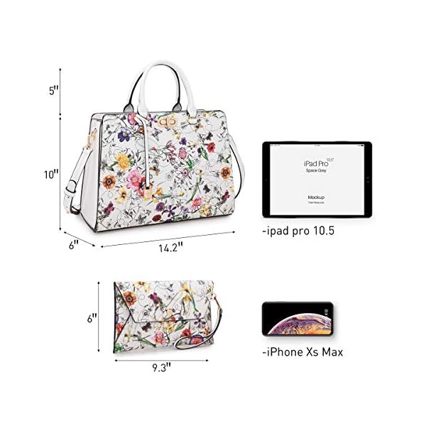 Marco M Kelly Women's Satchel Handbags Top Handle Stylish Purse Vegan ...
