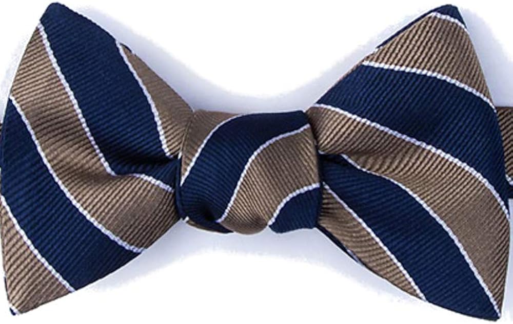 Herren Fliege aus 100 % Seide, American Repp, gestreift, Schmetterling ...