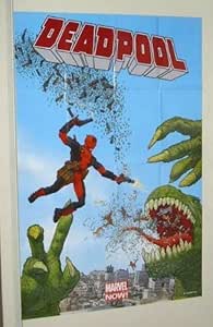 Amazon.com: Deadpool vs Dinosaur 36 by 24 inch Marvel Universe comic ...