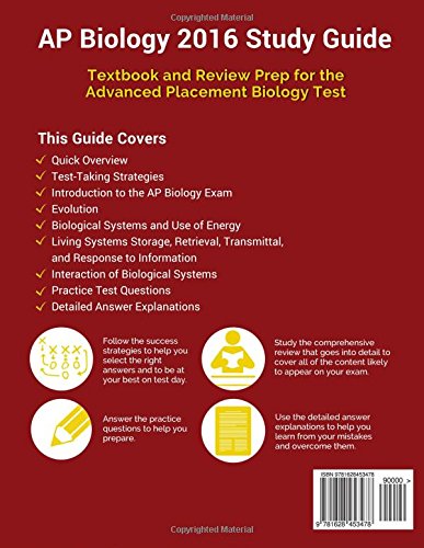 AP Biology 2016 Study Guide: Textbook and Review Prep for the Advanced ...