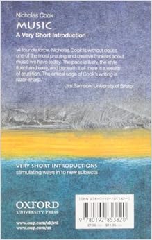Music: A Very Short Introduction: Nicholas Cook: 9780192853820: Amazon ...