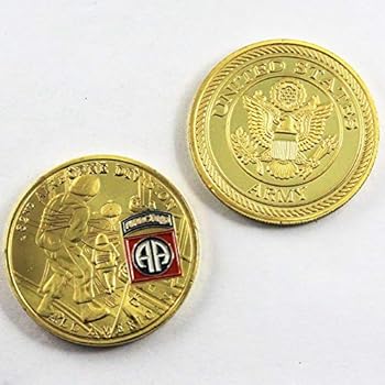 Amazon.com: U.S. Army Fort Bragg 82nd Airborne Division Challenge Coin ...