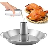 Amazon.com: Charkettle Cast Iron Poultry Roaster Insert, Beer Can ...