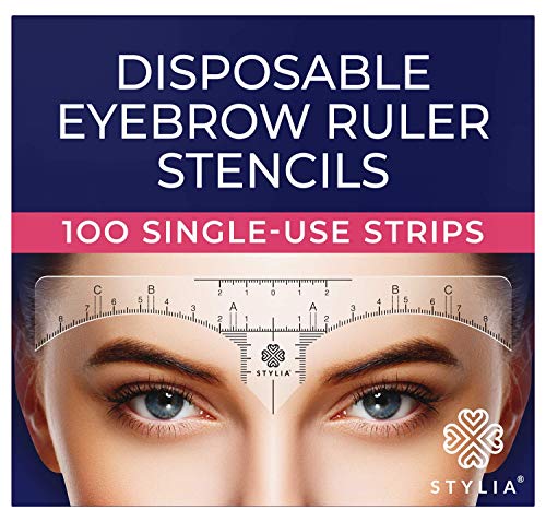 Disposable Eyebrow Ruler Stencils - Transparent Mapping Stickers for ...