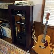 Amazon.com: 4D Concepts Audio Entertainment Stand, Cherry: Kitchen & Dining