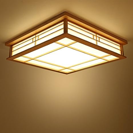 LYXG Japanese ceiling light LED solid wood lamps tatami light lamps ...