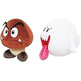 Amazon.com: Little Buddy Set of 2 Super Mario All Star 1422 Waluigi & 1421 Wario Stuffed Plush ...