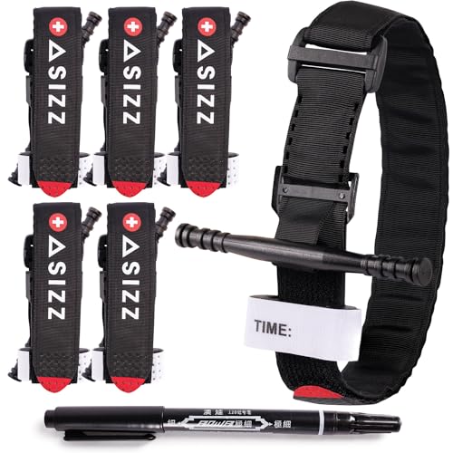 Oasizz | Combat Tourniquet Kit 6 Pack, Military Quality, Single-Handed ...