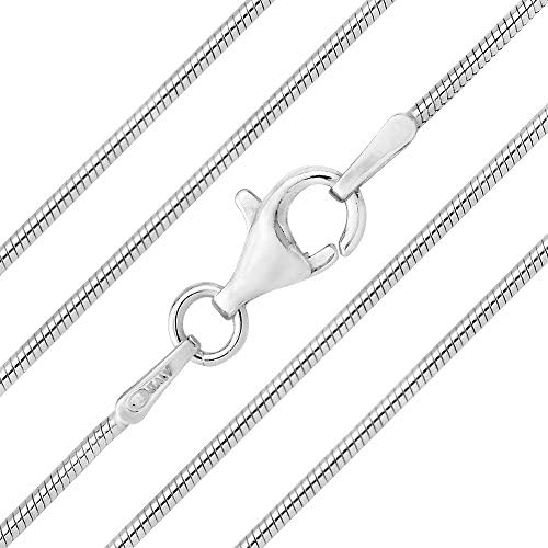 سعر The Chain Company - Sterling Silver 14 16" 18" 20" Inch 1mm Thick ...