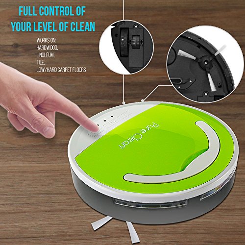 Pure Clean Smart Robotic Vacuum Cleaner, Automatic Vaccum Robot Sweeper ...