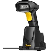 Amazon.com: Tera 1D Wireless Barcode Scanner USB Cradle Charging Base ...