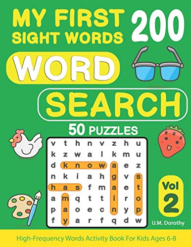 My First 200 Sight Words Word Search: 50 Puzzles with High-Frequency ...