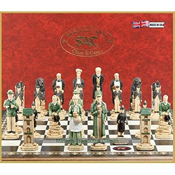 Amazon.com: Sherlock Holmes Chess Set - Hand-Painted in England: Toys ...