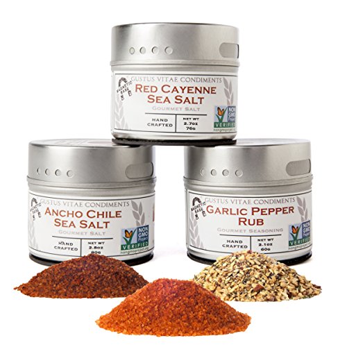 Craft BBQ Seasoning Salts & Rubs | Non GMO Verified | 3 Magnetic Tins ...