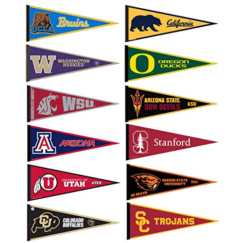 Pac 12 Conference College Pennant Set | Amazon price tracker / tracking ...