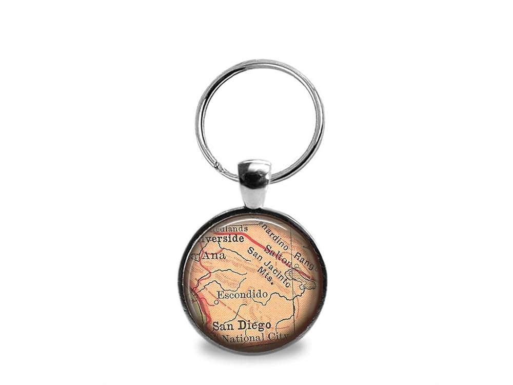 Amazon.com: San Diego Map Keychain: Handmade