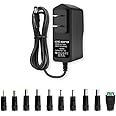 Amazon.com: 9V DC Power Supply 1A Universal AC Adapter, 100-240V 50 ...
