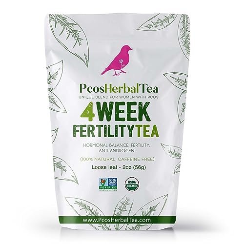 PCOS Cystem Tea with Organic Red Raspberry Leaf, Vitex, Spearmint Tea ...