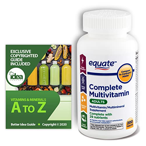 Equate Complete Multivitamin/Multimineral Supplement, Adults, 200 Count ...