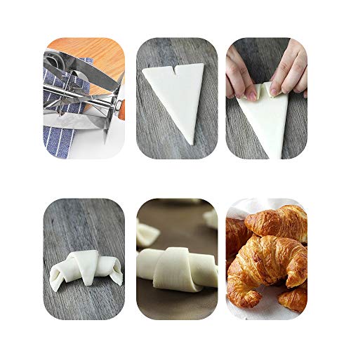 Croissant Cutter Roller Croissant Maker Stainless Steel Roller Slices ...