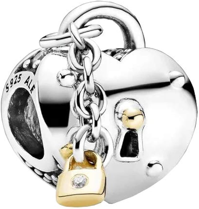Amazon.com: PANDORA Heart & Lock Charm: Jewelry