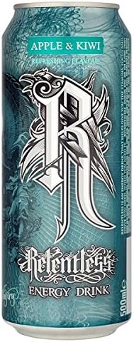 Relentless Apple & Kiwi Energy Drink 500ml (Pack of 12 x 500ml): Amazon.co.uk: Grocery