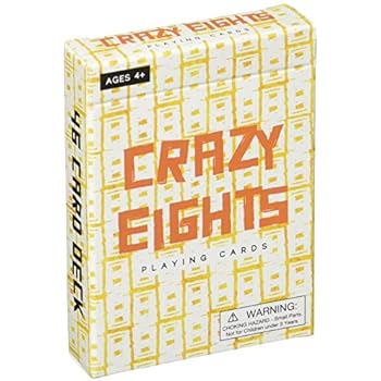 Amazon.com: University Games 1407 Crazy 8s Card Game, Jumbo Size: Toys ...