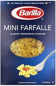 Amazon.com : Barilla Mini Farfalle Pasta, 16 oz : Grocery & Gourmet Food