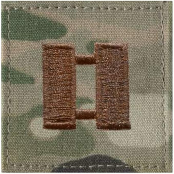Amazon.com: USAF O-3 Captain 2x2 OCP Spice Brown Rank With Hook ...