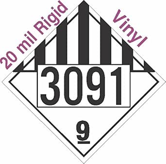 GC Labels-R322c3091, Miscellaneous Dangerous Goods Class 9 UN3091 20mil ...