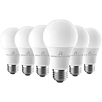 Linkind A19 LED Light Bulbs Dimmable, 60W Equivalent Light Bulbs, 2700K Soft White, 9.5W 800 ...