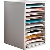 Safco Products Wood Adjustable Literature Organizer, 24 Compartment ...