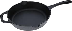 Amazon.com: Victoria Cast Iron Skillet. Frying Pan with Long Handle, 10 ...