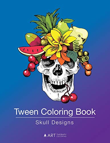 Amazon.com: Tween Coloring Book: Skull Designs: Colouring Book for ...