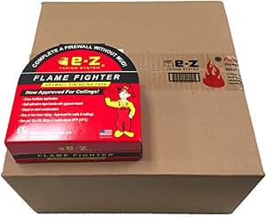 EZ Taping System Flame Fighter Drywall Fire Tape - 12-Pack Case - Self ...
