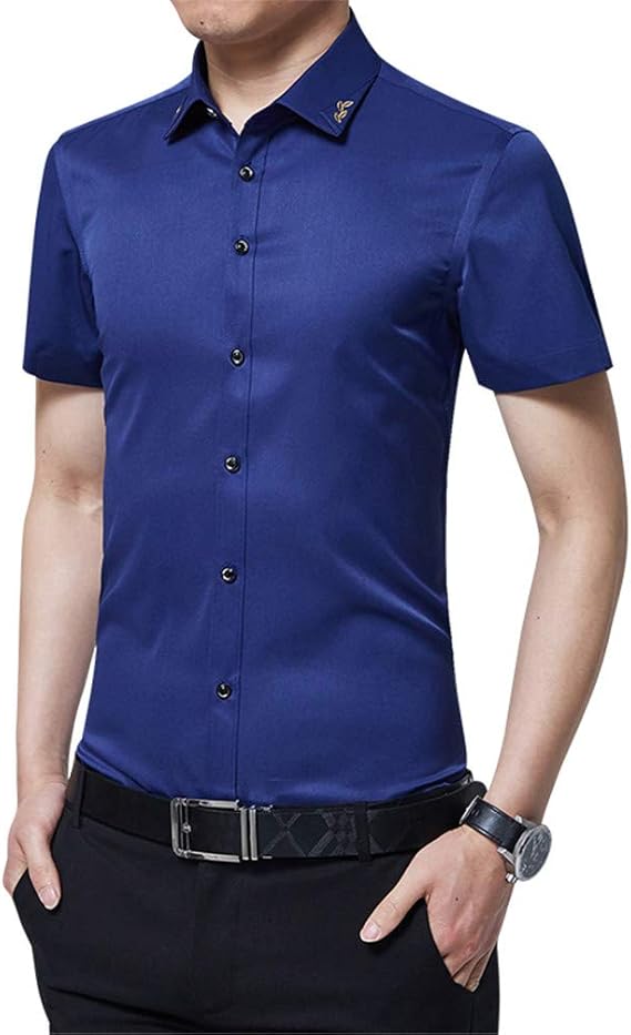 Camisas de manga corta con botones para hombre: Amazon.com.mx: Ropa, Zapatos y Accesorios
