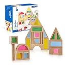 Amazon.com: Guidecraft Rainbow Blocks Set - 30 Pcs. Kids Learning & Educational Toys, Stacking ...