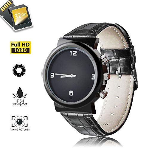 Spy Camera Watch Built-in 32GB, 1080P Hidoli H10 Wrist Hidden Camera ...