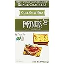 Amazon.com: Partners Gourmet Snack Crackers, Olive Oil & Herb, 4 Ounce ...