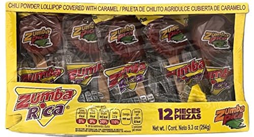 Zumba Rica Chili Powder Lollipop Covered with Caramel Paleta de Chile ...