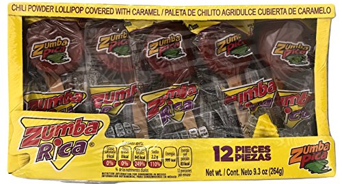 Zumba Rica Chili Powder Lollipop Covered with Caramel Paleta de Chile ...