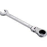 KATUR 12mm Ratcheting Wrench Set Flexible Pivoting Head Ratchet ...