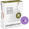 Amazon.com: simplehuman Code R Custom Fit Drawstring Trash Bags, 10 ...