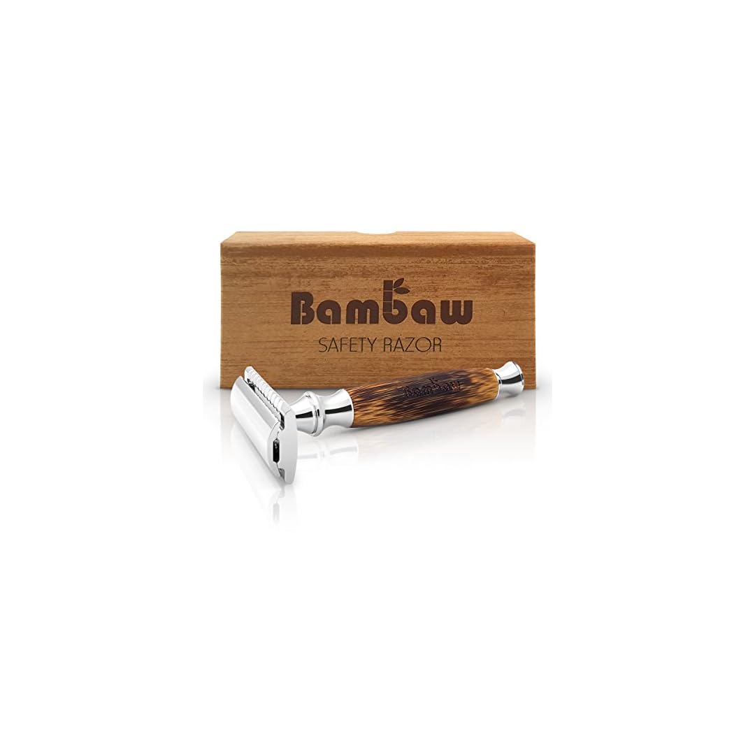 Bambaw Double Edge Safety Razor Long Bamboo Handle | Escape Waste