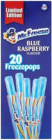 Mr Freeze Limited Edition Blue Raspberry Flavour Freezepops (20 x 45ml ...