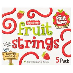 Amazon.com : The Fruit Factory Strawberry Fruit Strings - 100g ...