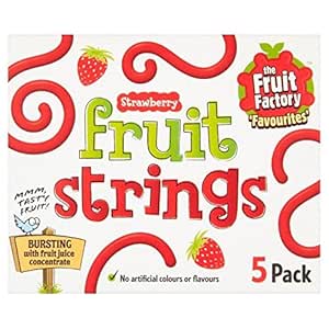 Amazon.com : The Fruit Factory Strawberry Fruit Strings - 100g ...
