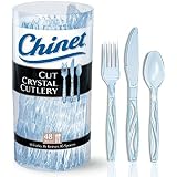 Amazon.com: Chinet Cut Crystal Cutlery Combo Pack, 48 Count : Health ...