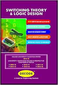 SWITCHING THEORY & LOGIC DESIGN [Paperback] OTHER: OTHER: 9789333206242 ...