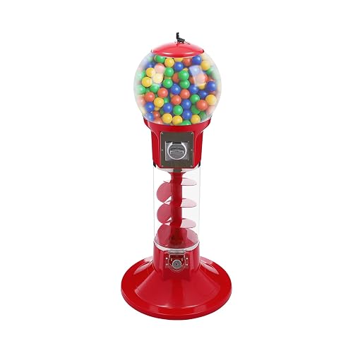 Commercial Gumball & Candy Vending Machine, 43.31in Height Red Twirling ...